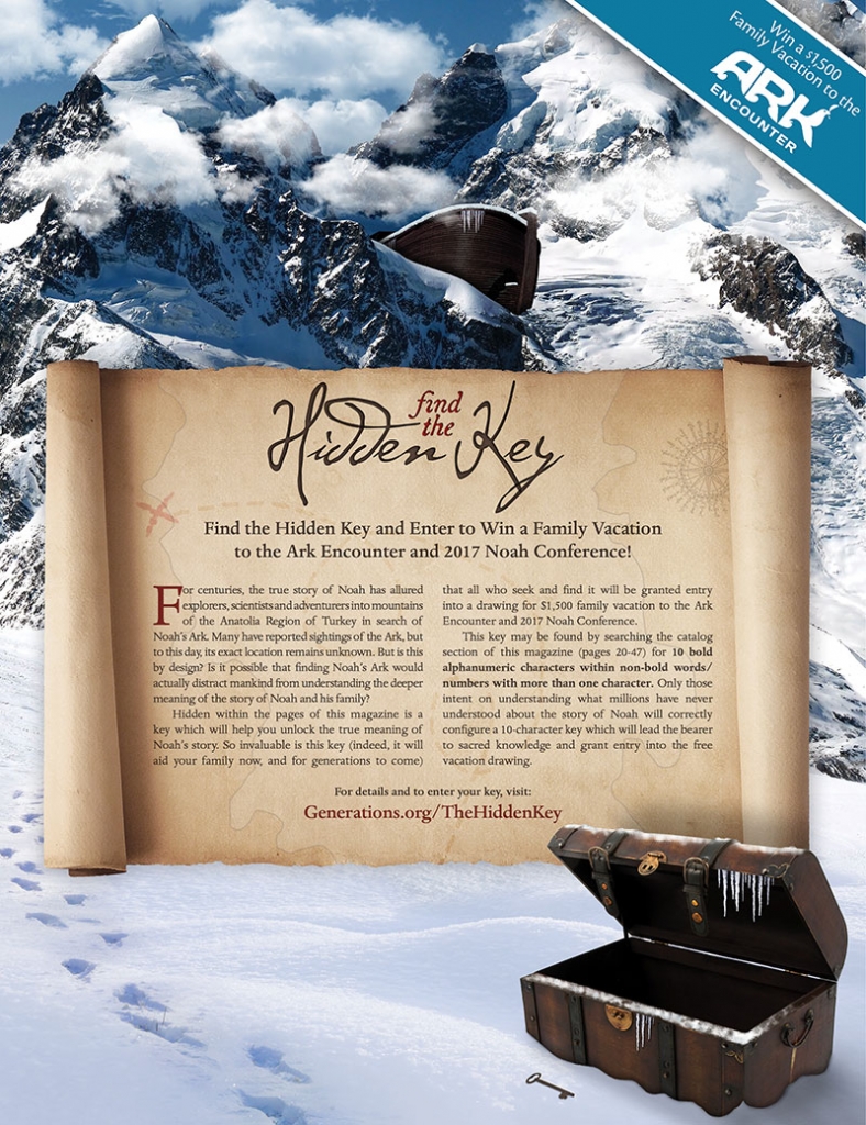 Generations Treasure Hunt Magazine Ad – Turley and Sons Design Co.